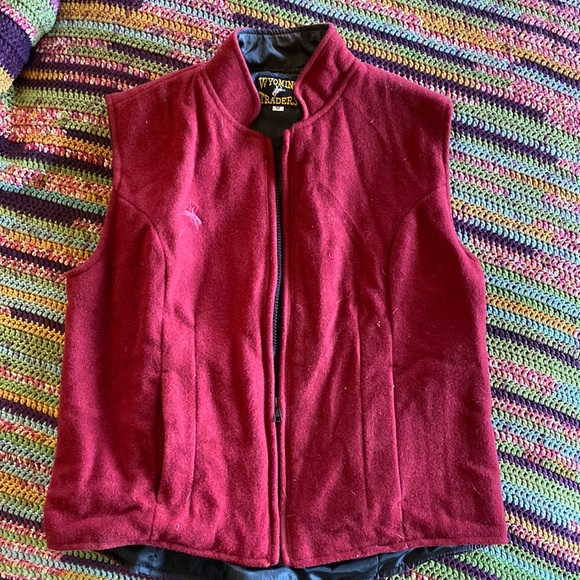 Wyoming Traders | Jackets & Coats | Wyoming Traders Red Wool Vest ...